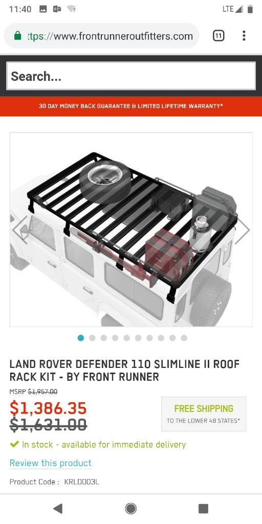 Hannibal rack order | NAS-ROW Land Rover Defender Forum